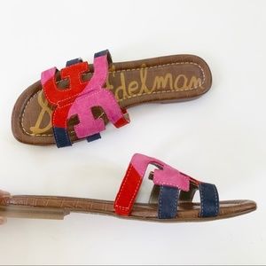 Sam Edelman | Shoes | Sam Edelman Bay Suede Slide Colorful Sandal ...